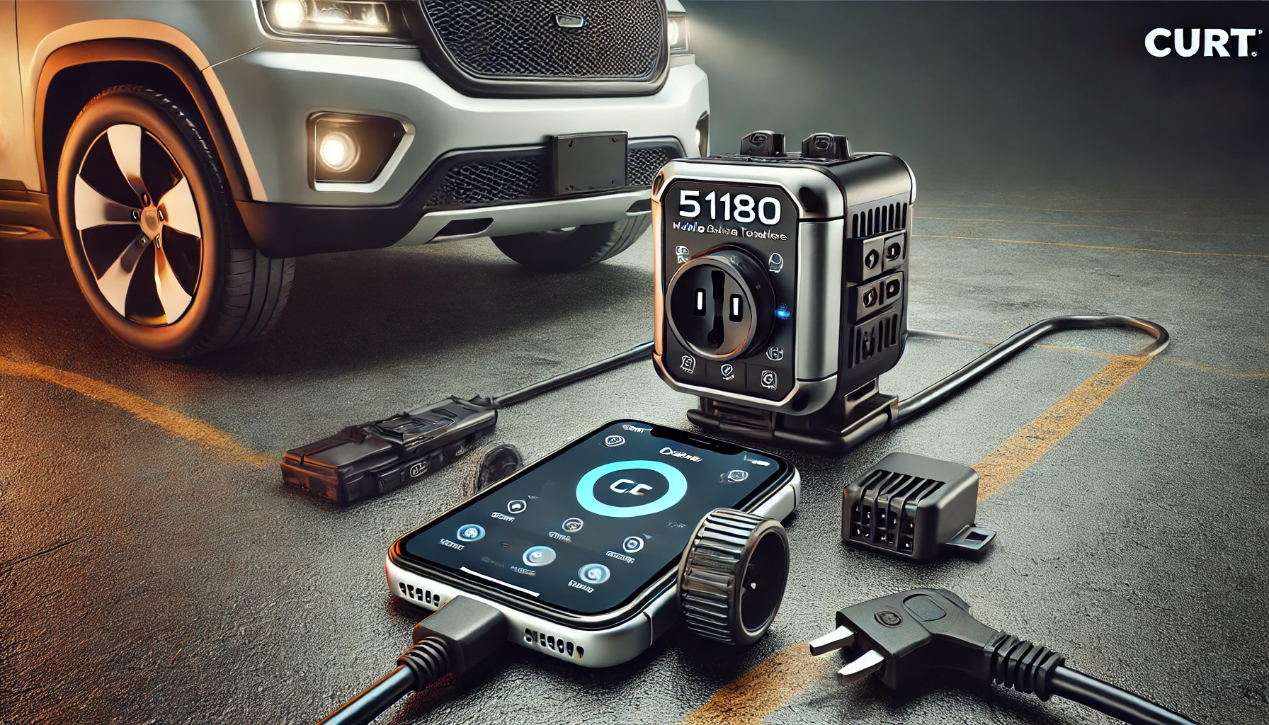 CURT 51180 Echo Mobile Electric Trailer Brake Controller Guide